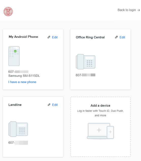 Manage Two-Step Login Devices | IT@Cornell